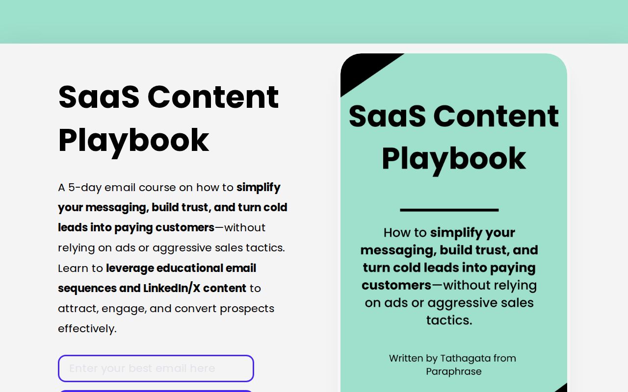 Saas Content Playbook